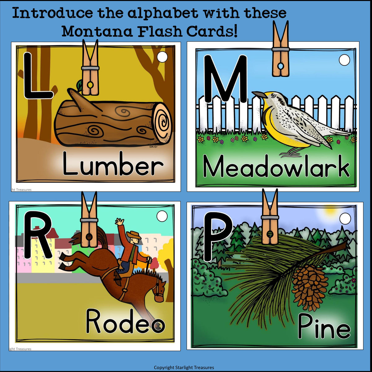 Alphabet Flash Cards for Early Readers - State of Montana – Starlight ...