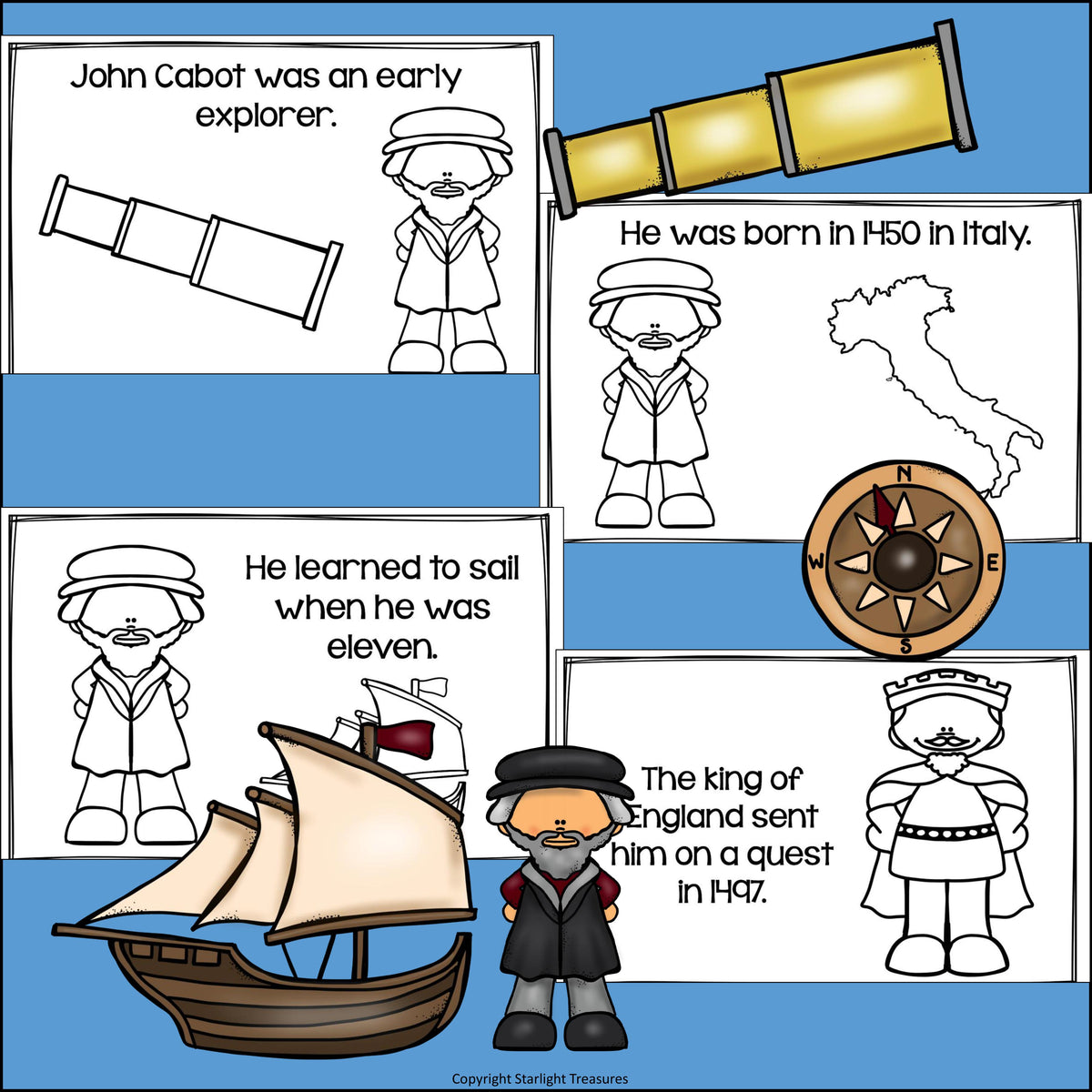 John Cabot Mini Book for Early Readers: Early Explorers – Starlight ...