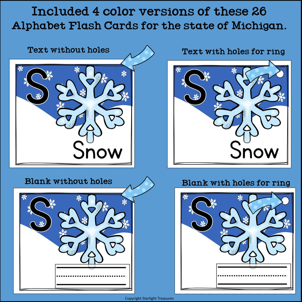 Alphabet Flash Cards for Early Readers - State of Minnesota – Starlight ...