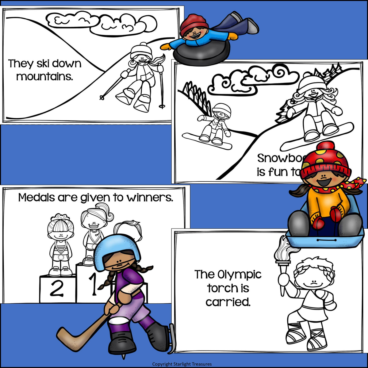Winter Games 2022 Mini Book for Early Readers – Starlight Treasures LLC