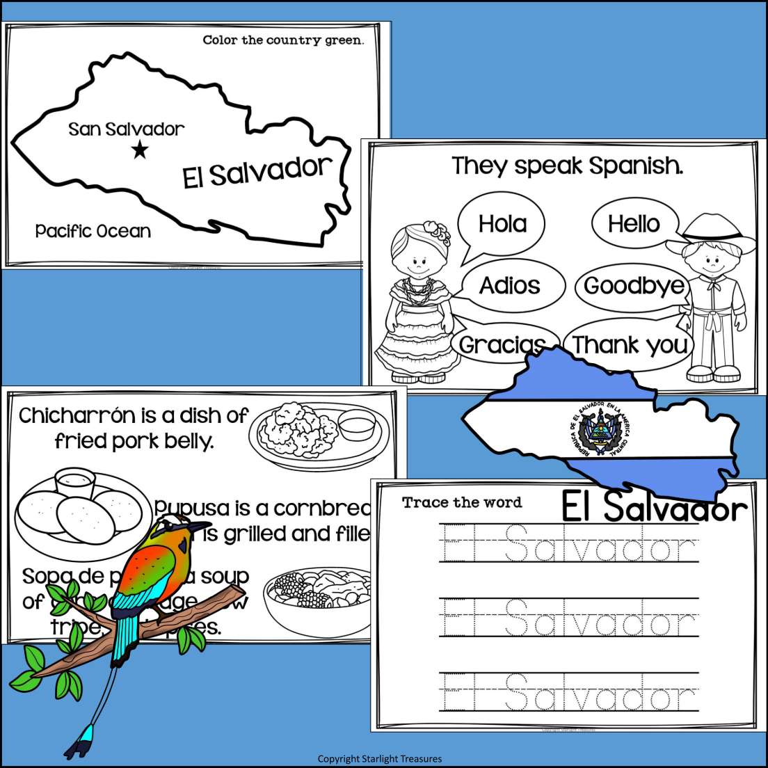 El Salvador Mini Book for Early Readers - A Country Study – Starlight ...