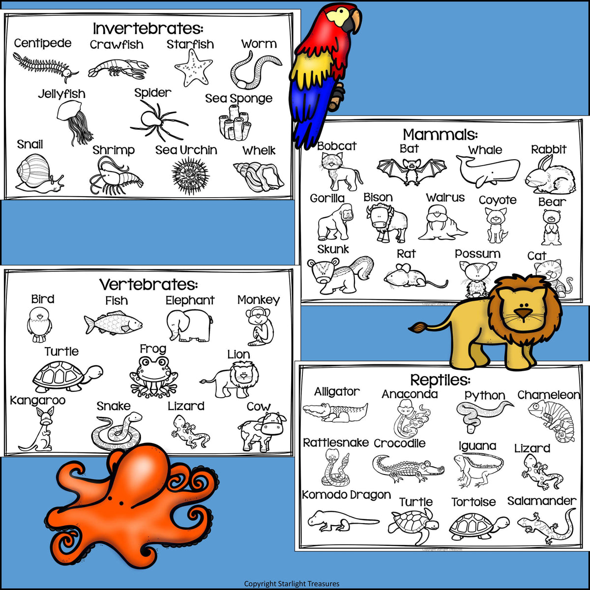 Animal Groups Mini Book for Early Readers: Animal Classifications ...