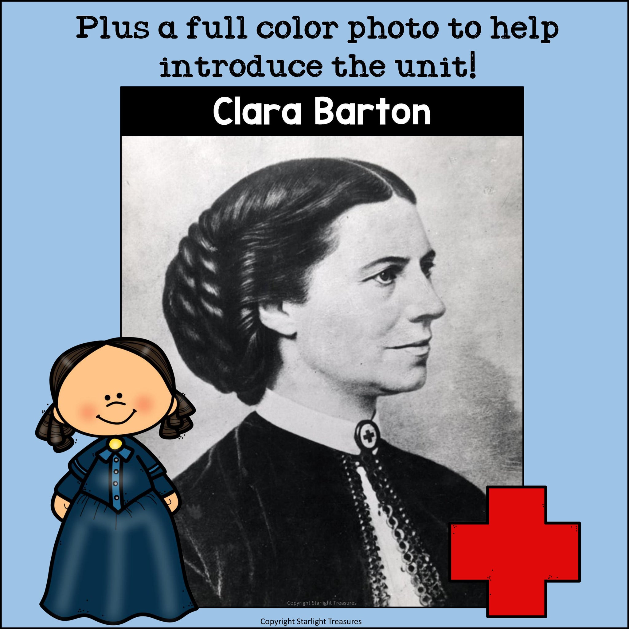 clara barton coloring pages