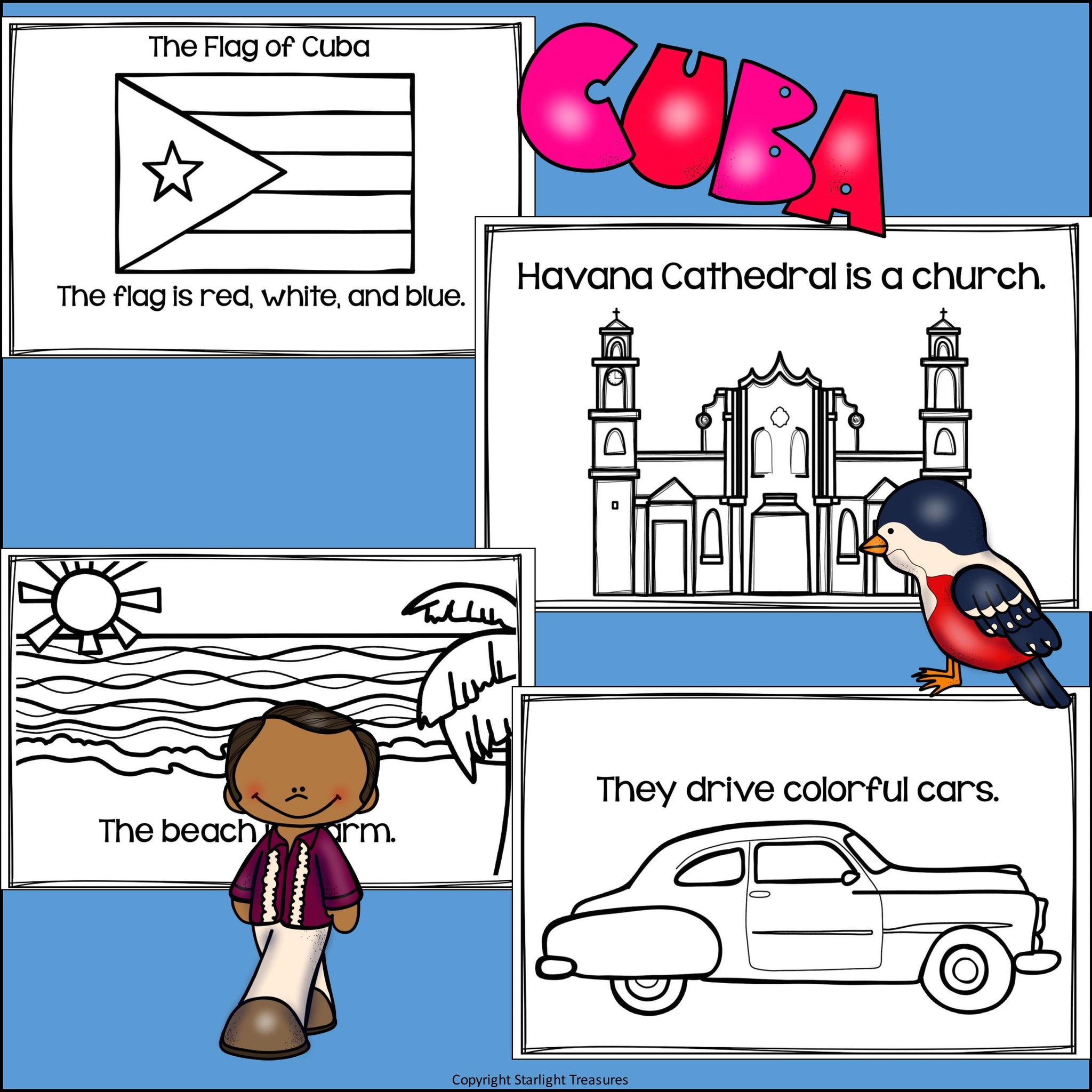 cuban coloring pages