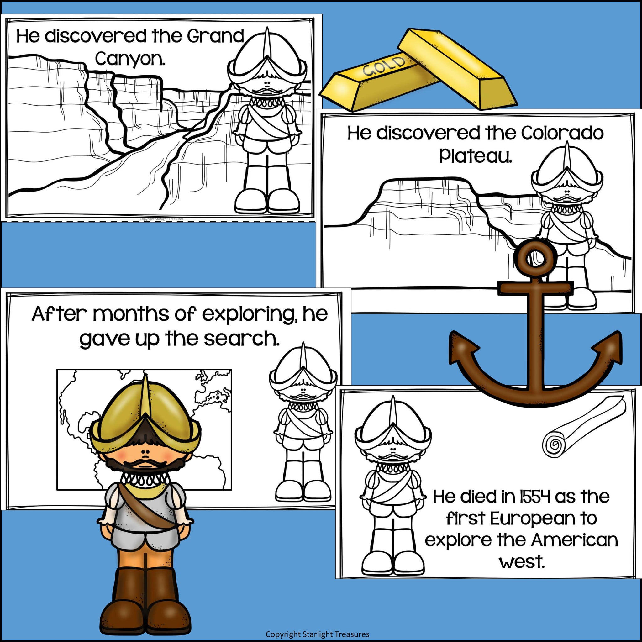 Francisco Coronado Mini Book for Early Readers: Early Explorers ...