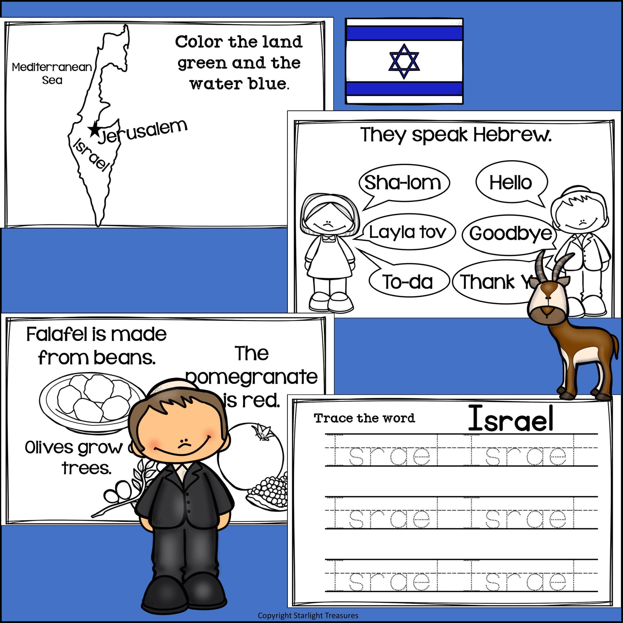 Israel Mini Book for Early Readers - A Country Study – Starlight ...