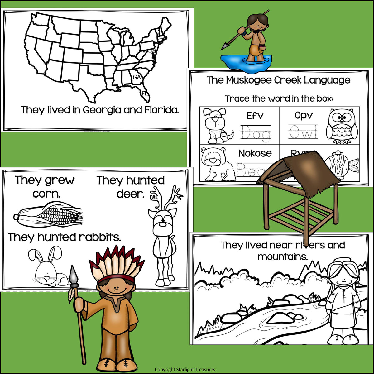 Seminole Tribe Mini Book for Early Readers - Native American Activitie ...