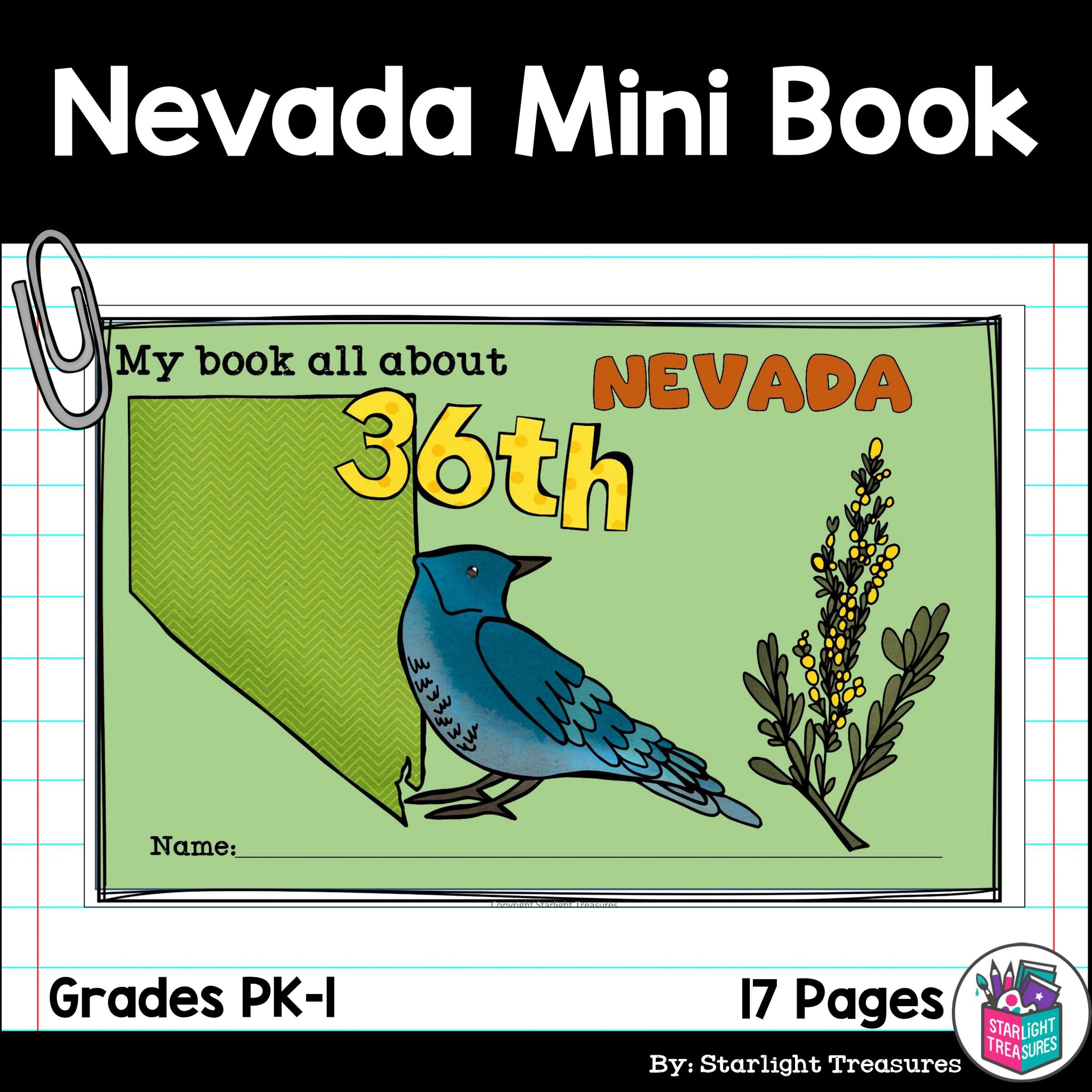 Nevada Mini Book for Early Readers - A State Study – Starlight ...