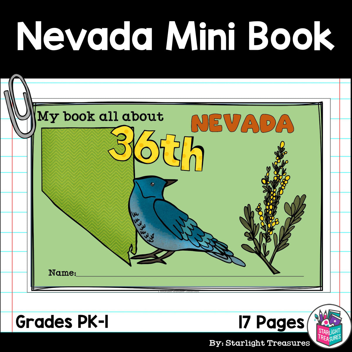 Nevada Mini Book for Early Readers - A State Study – Starlight ...