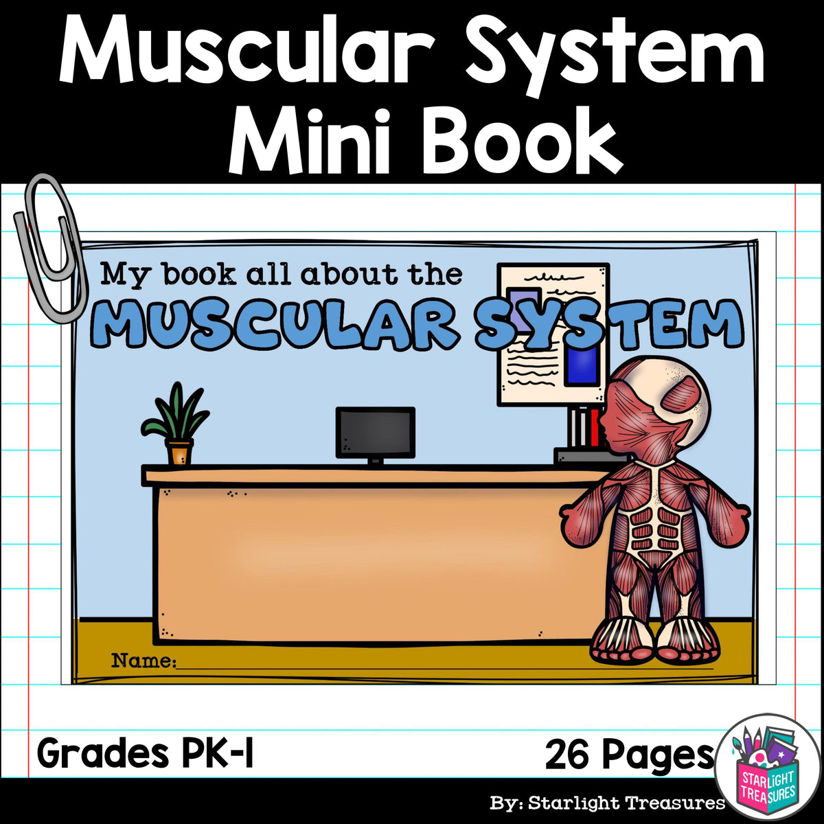 Human Body Systems: Muscular System Mini Book for Early Readers ...