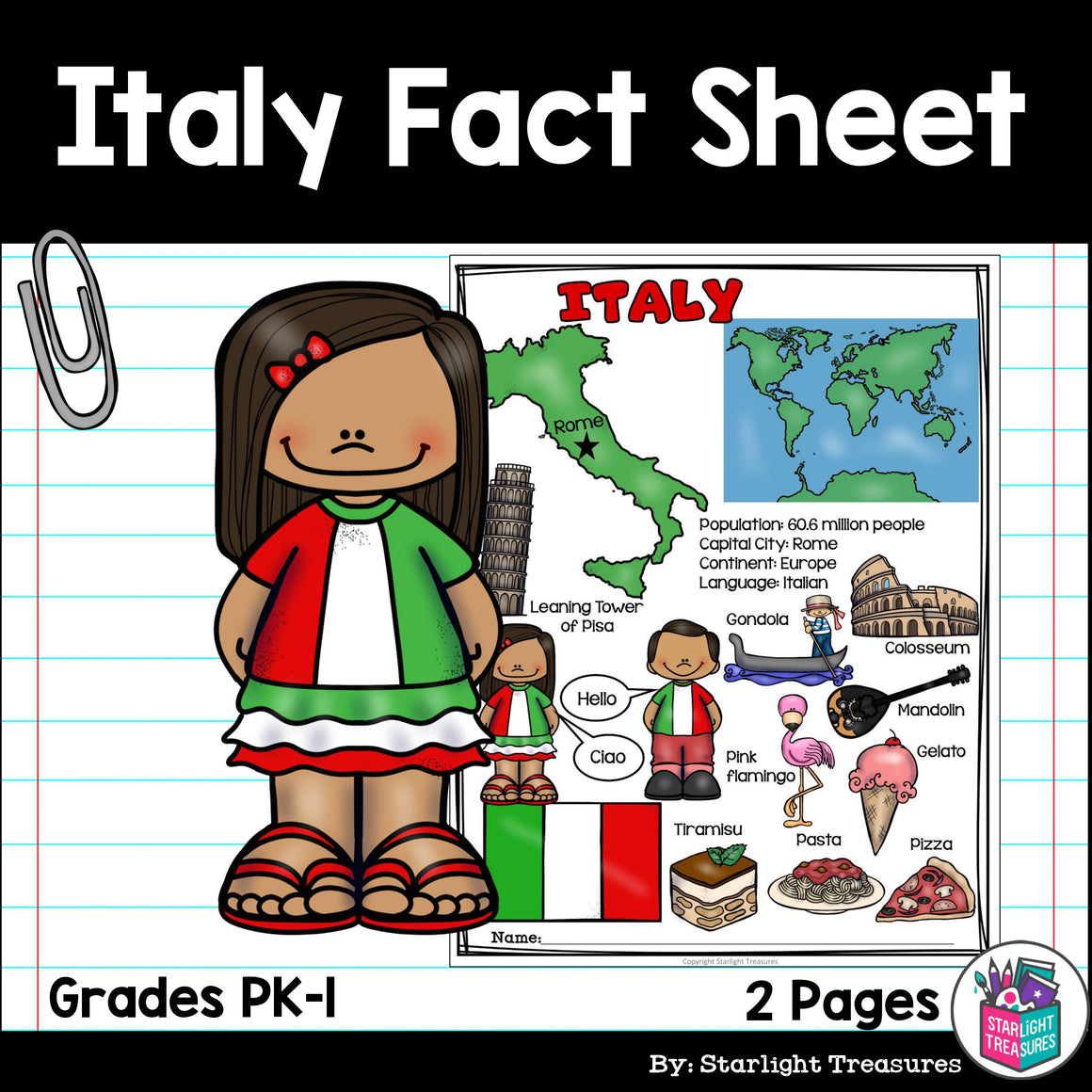 Italy Fact Sheet – Starlight Treasures LLC