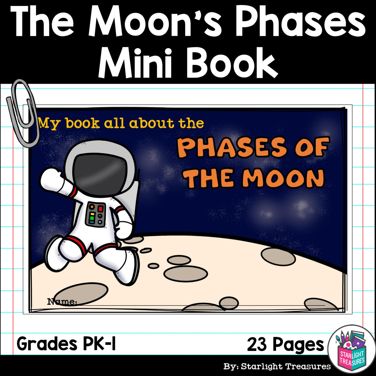 The Moon's Phases Mini Book for Early Readers: Phases of the Moon ...