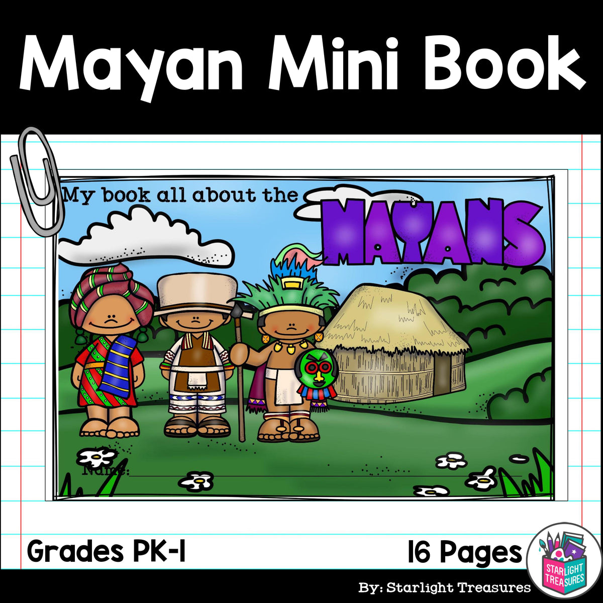 Mayan Mini Book for Early Readers – Starlight Treasures LLC