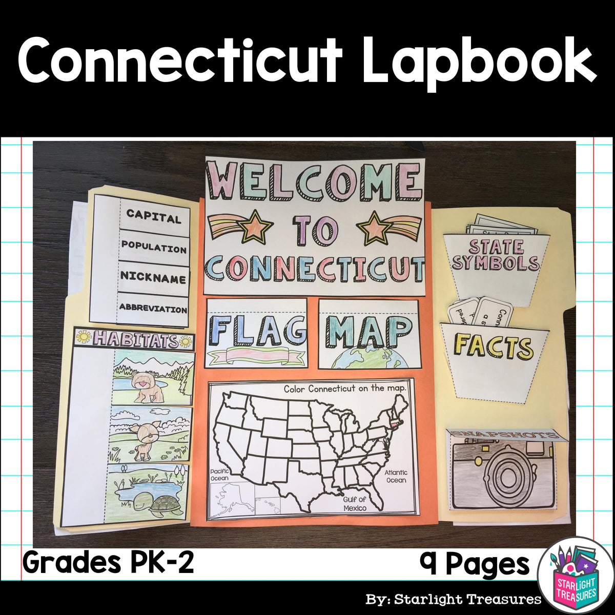 Connecticut Lapbook for Early Learners - A State Study – Starlight ...