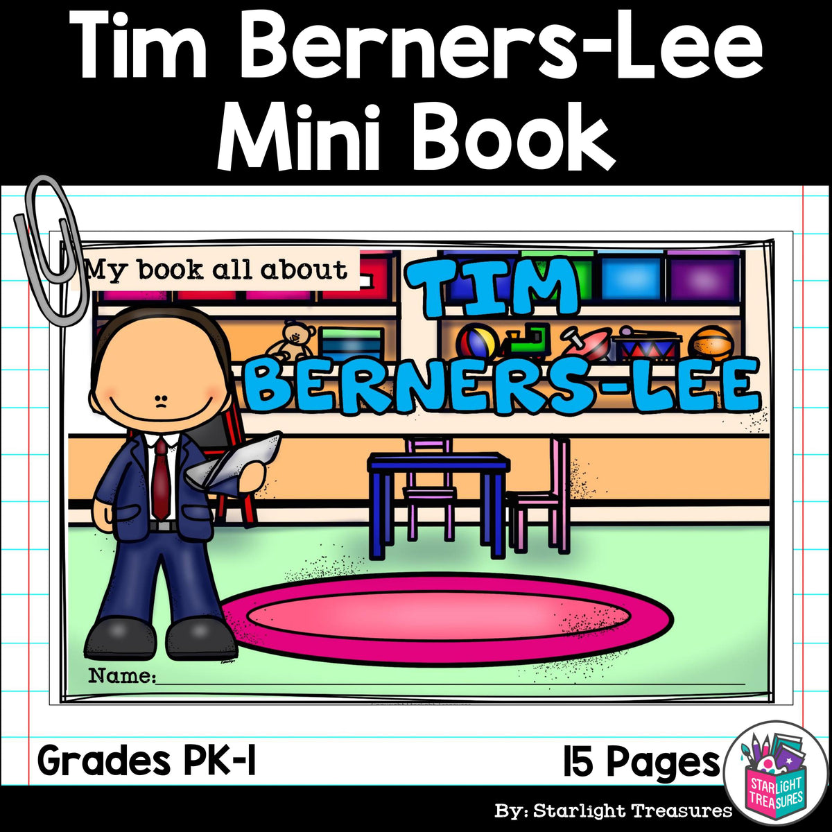Tim Berners-Lee Mini Book for Early Readers: Inventors – Starlight ...