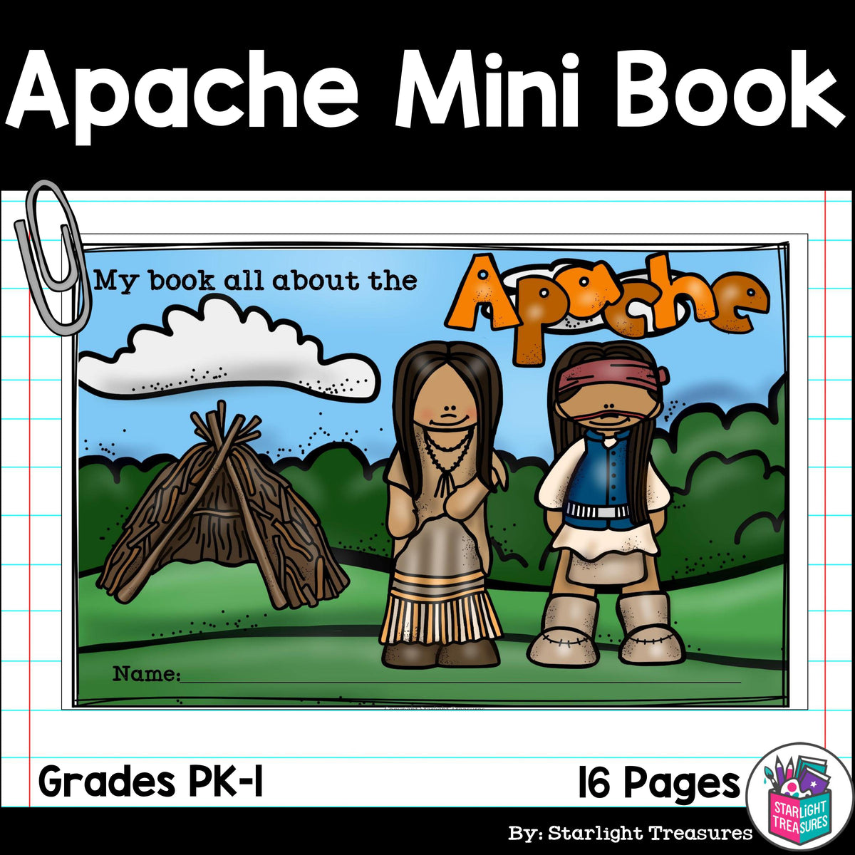 Apache Tribe Mini Book for Early Readers – Starlight Treasures LLC