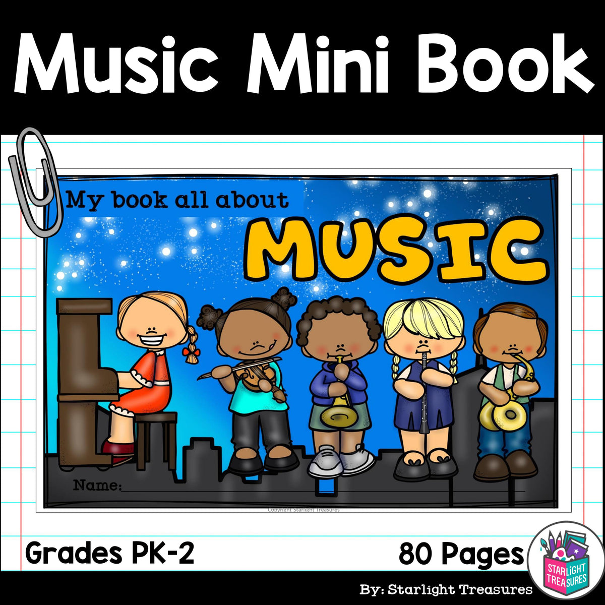 Music Mini Book for Early Readers (Notes, Rests, Symbols, Genres, & In ...