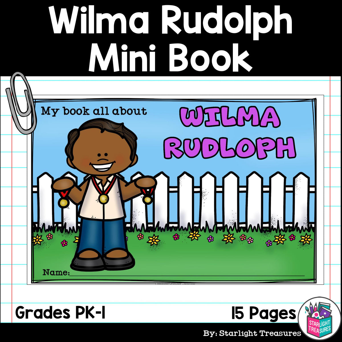 Wilma Rudolph Mini Book for Early Readers - Women's History Month ...