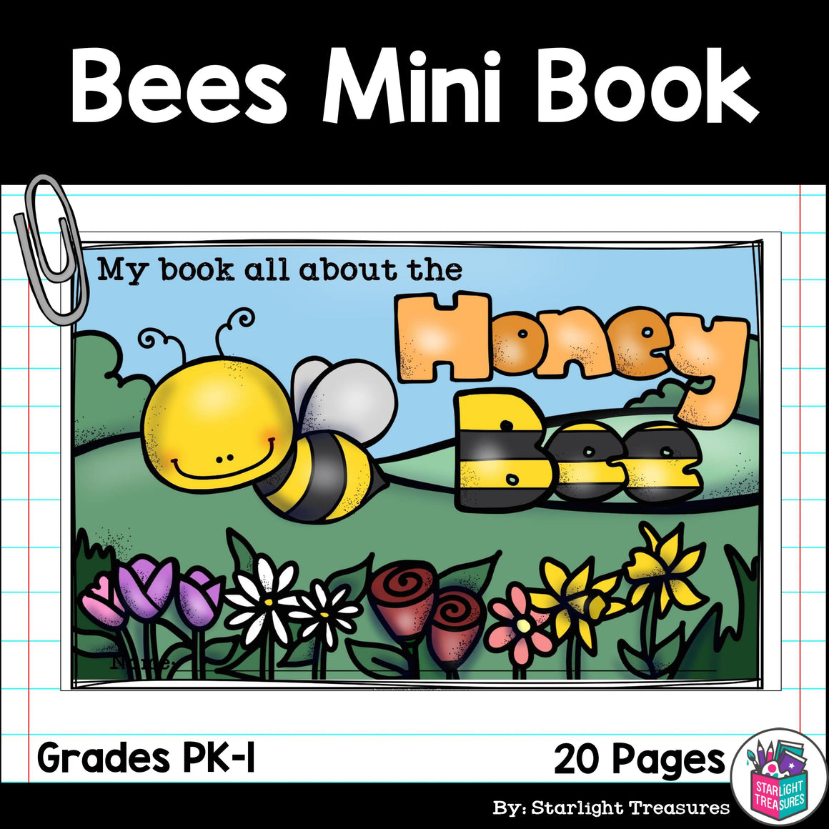 Honey Bees Mini Book for Early Readers – Starlight Treasures LLC