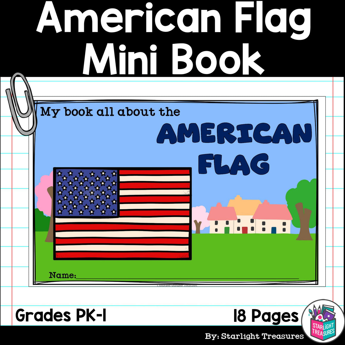 American Flag Mini Book for Early Readers: American Symbols – Starlight ...