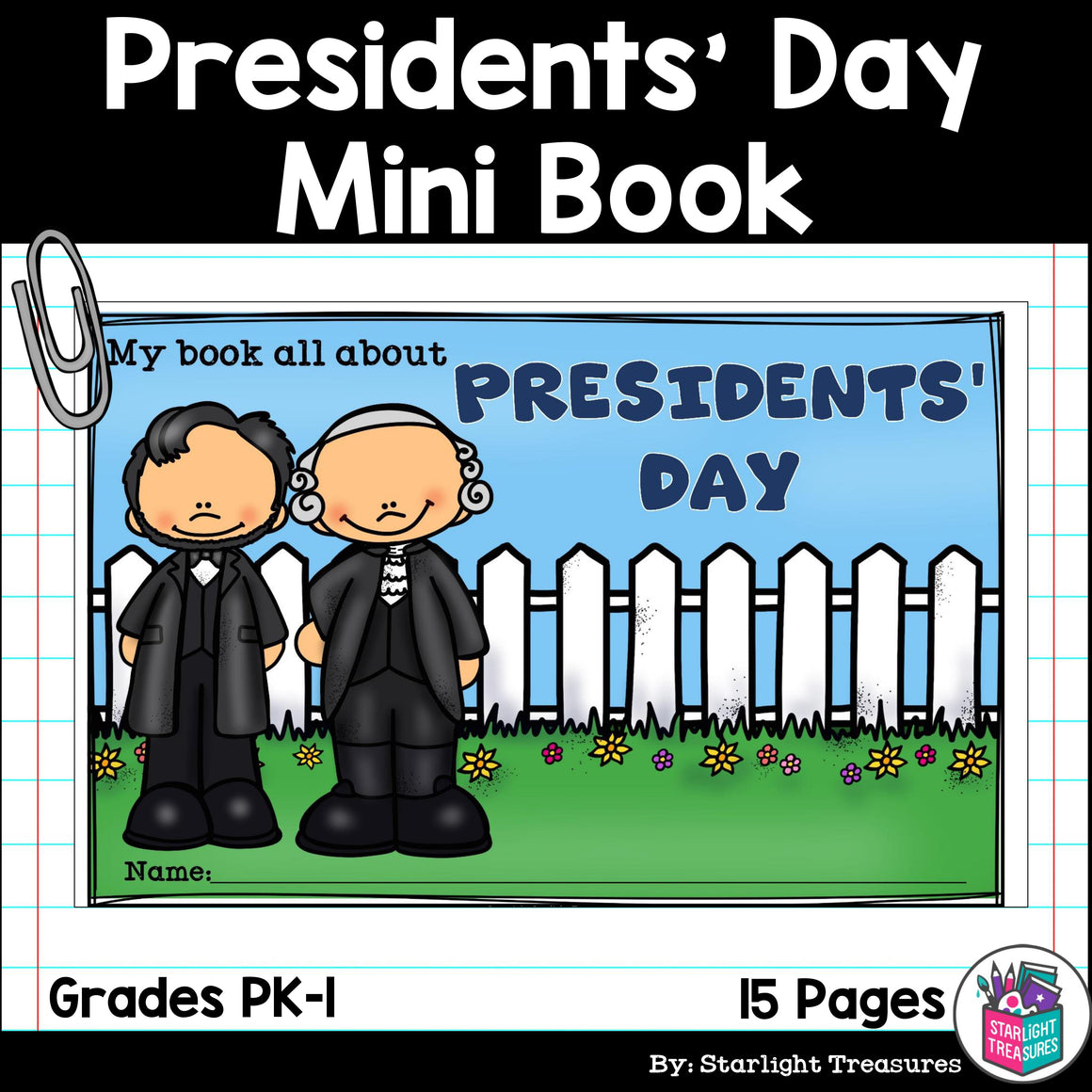 Presidents' Day Mini Book for Early Readers – Starlight Treasures LLC