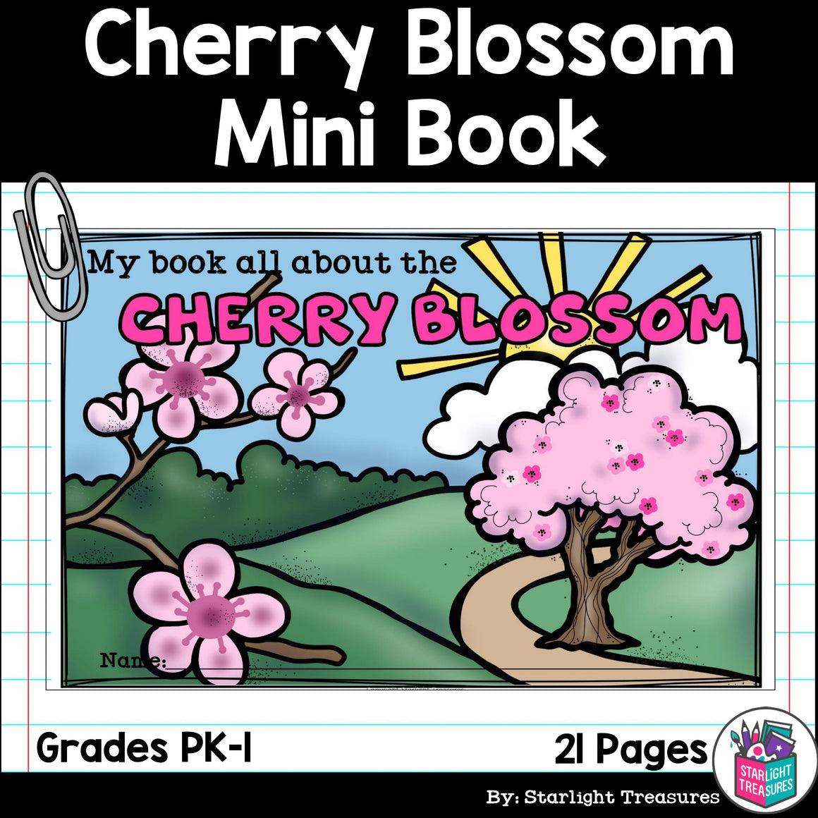 Cherry Blossom Mini Book for Early Readers – Starlight Treasures LLC