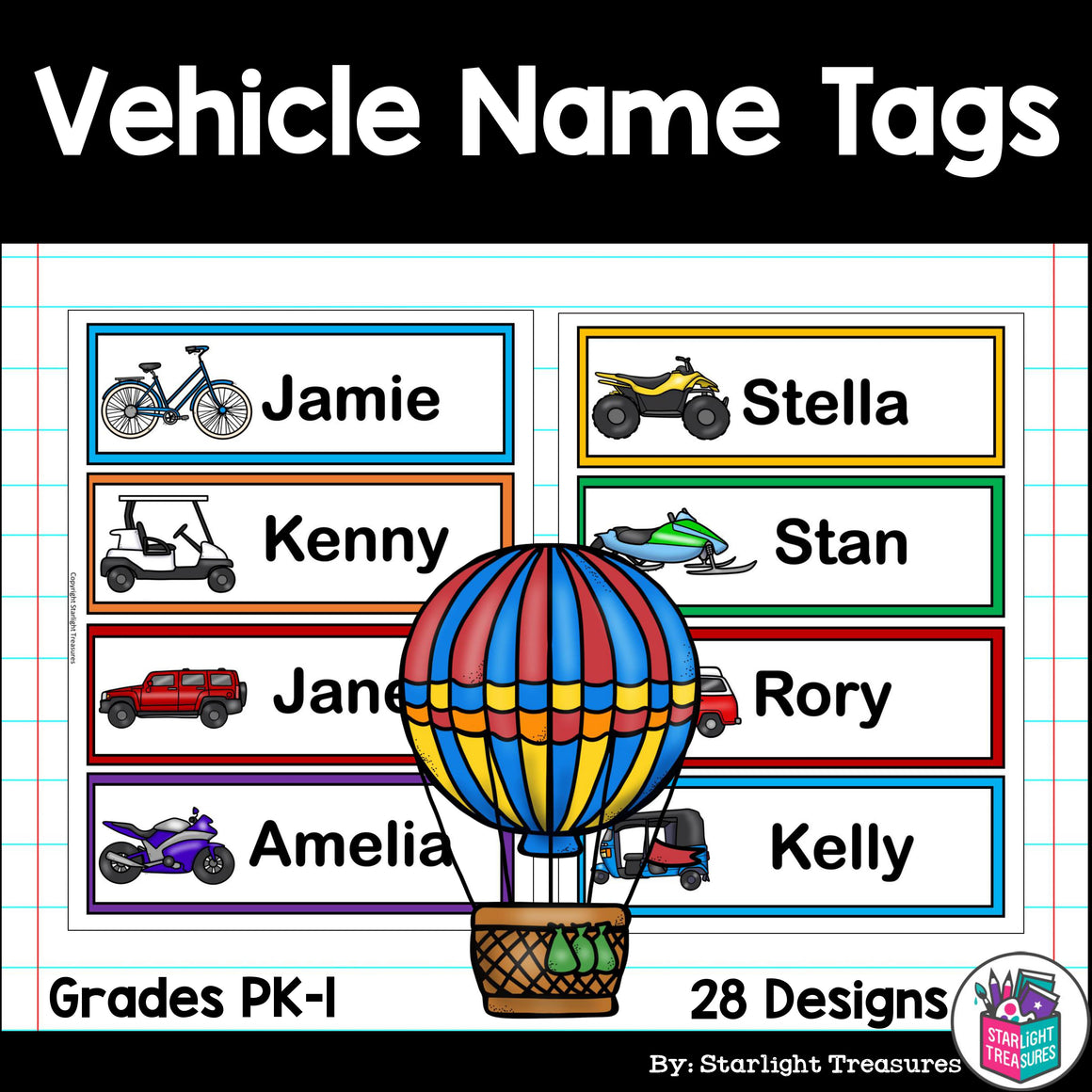 Vehicle Name Tags - Editable – Starlight Treasures LLC
