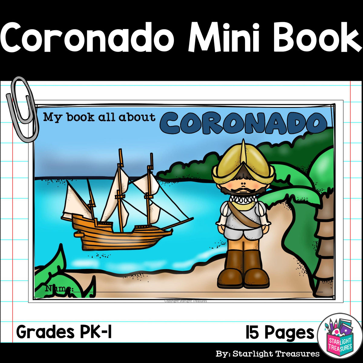Francisco Coronado Mini Book for Early Readers: Early Explorers ...