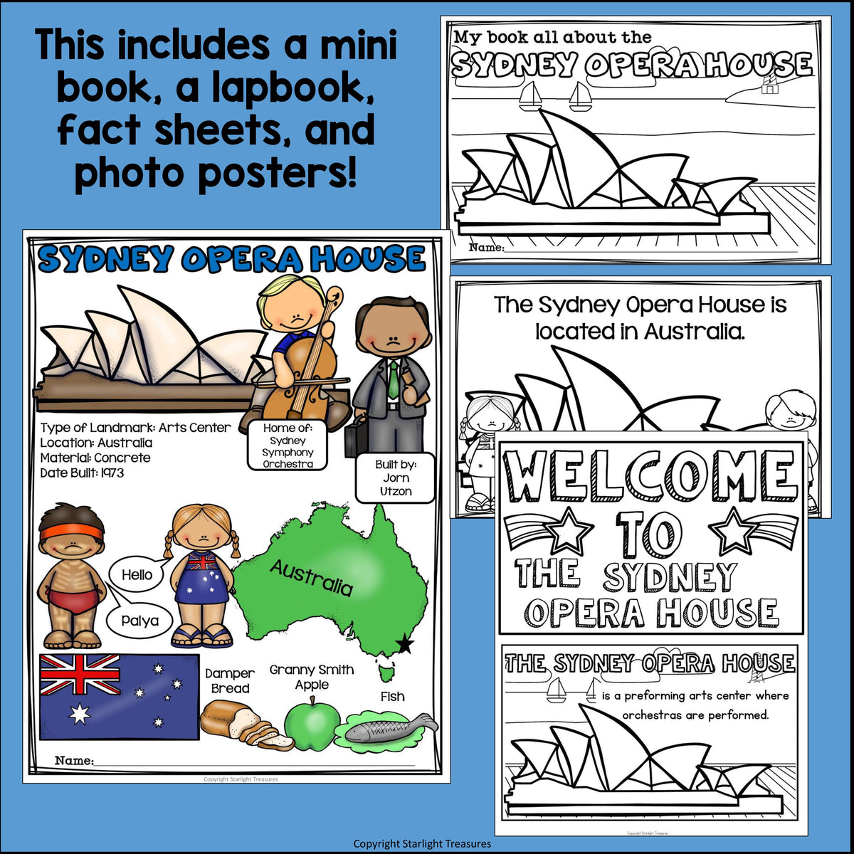 Sydney Opera House Complete Unit for Early Learners - World Landmarks ...