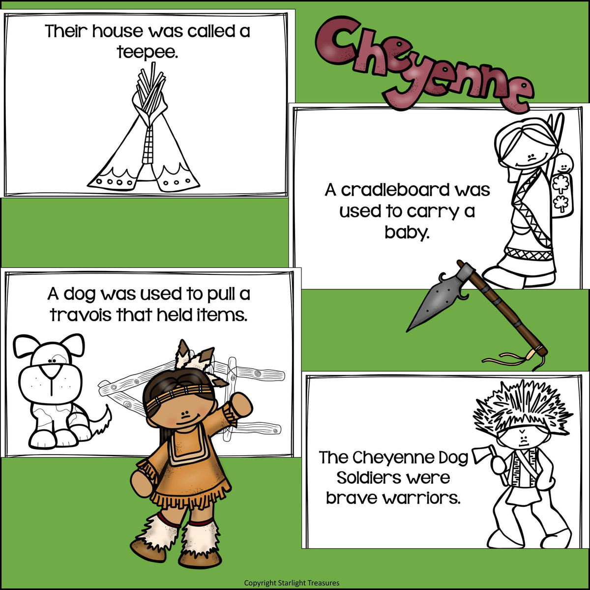 Cheyenne Tribe Mini Book for Early Readers – Starlight Treasures LLC