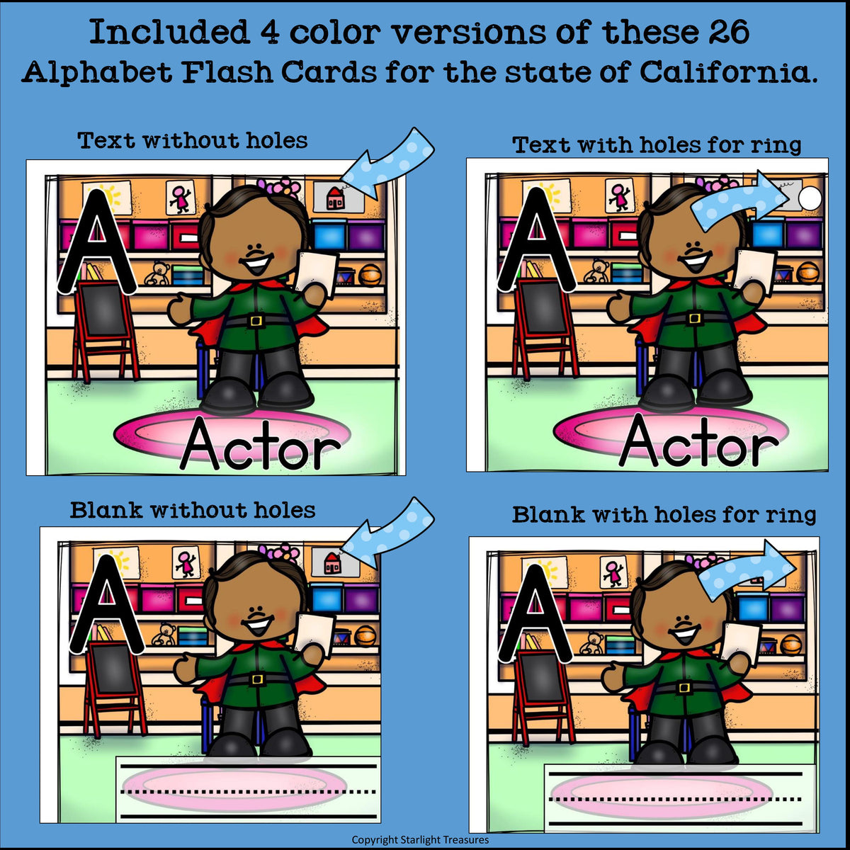 Alphabet Flash Cards for Early Readers - State of California ...