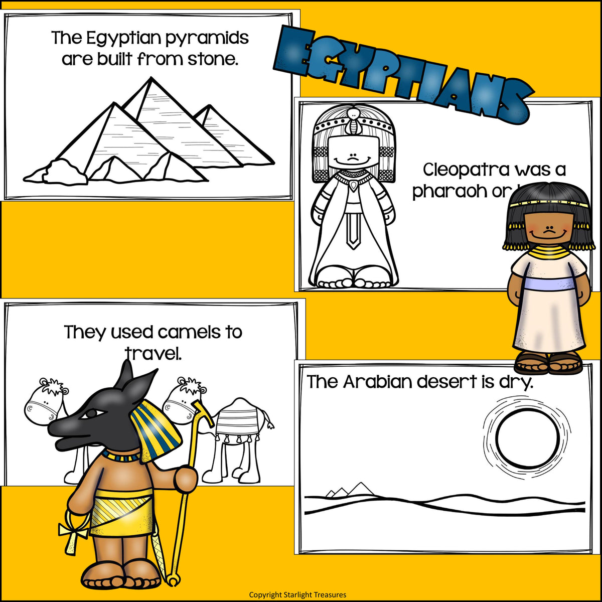 Ancient Egypt Mini Book for Early Readers – Starlight Treasures LLC