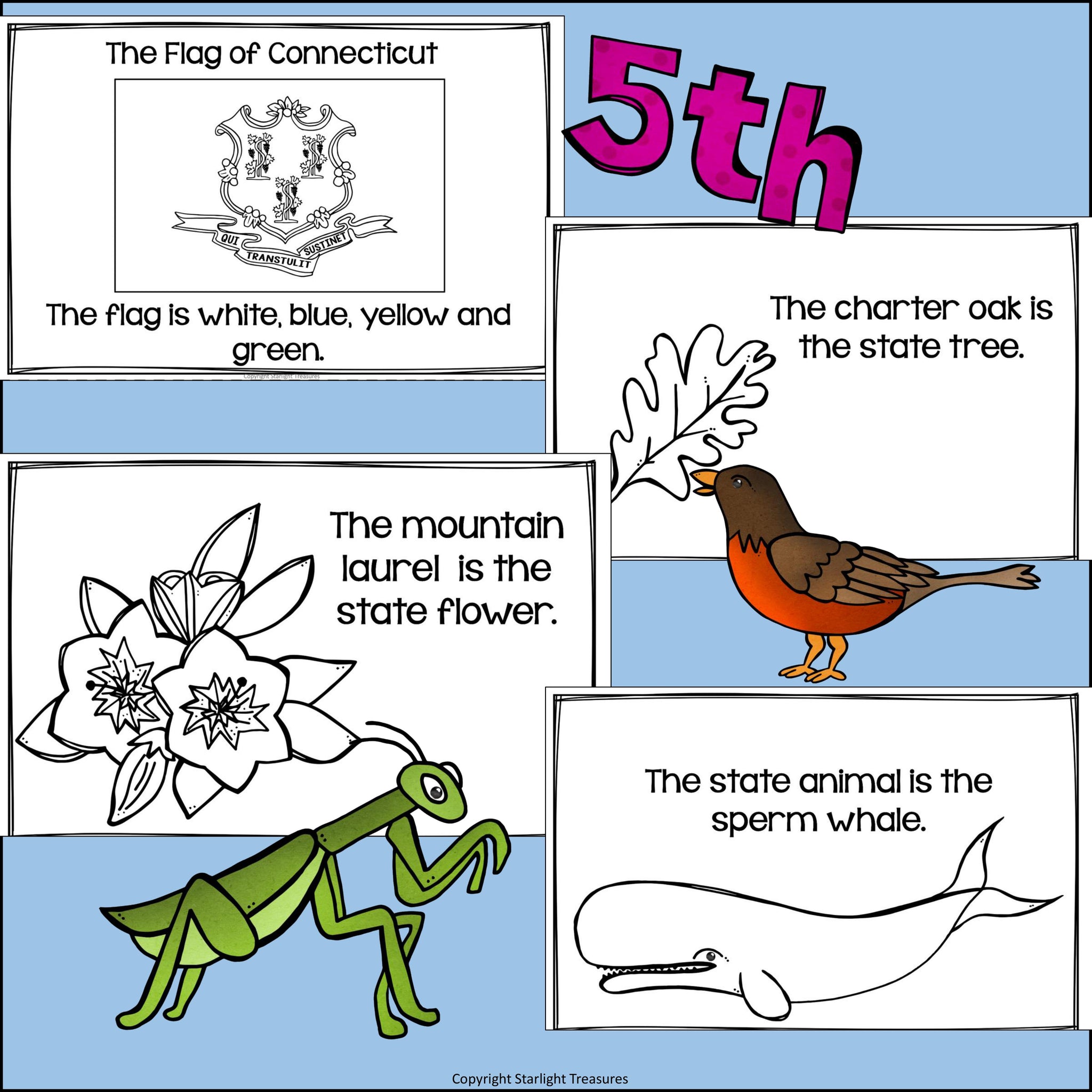 Connecticut Mini Book for Early Readers - A State Study – Starlight ...