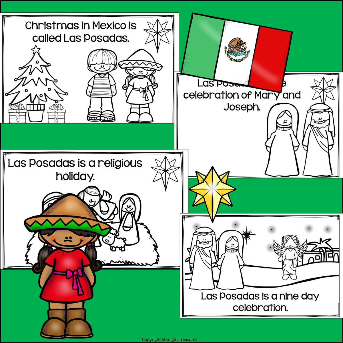 Christmas in Mexico: Las Posadas Mini Book for Early Readers ...