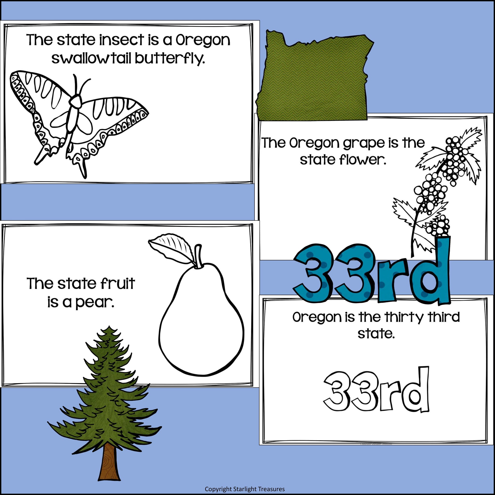Oregon Mini Book for Early Readers - A State Study – Starlight ...