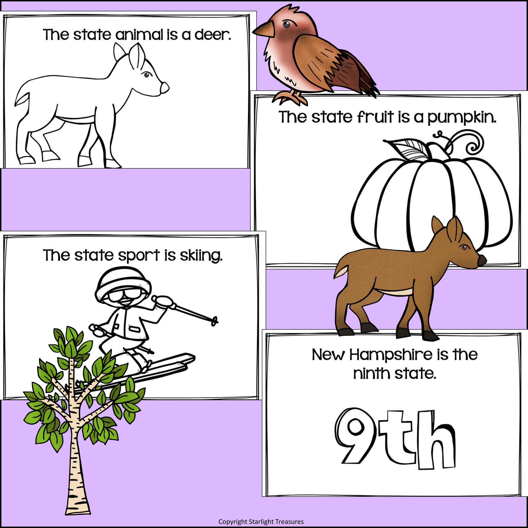 New Hampshire Mini Book for Early Readers - A State Study – Starlight ...