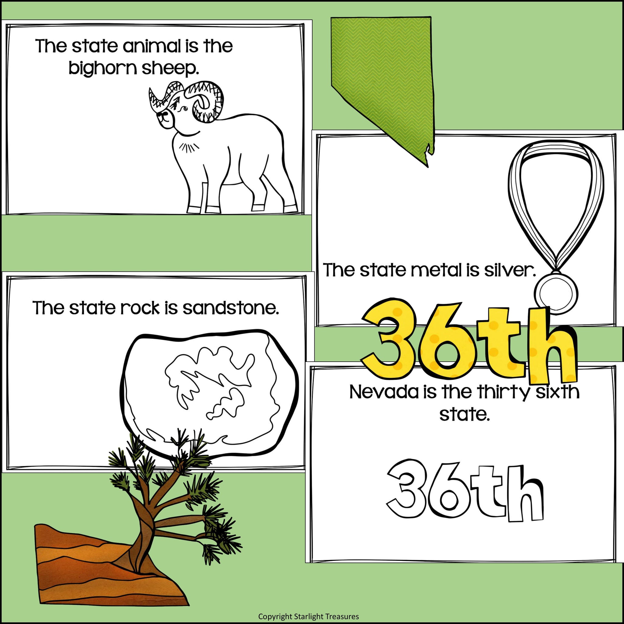 Nevada Mini Book for Early Readers - A State Study – Starlight ...